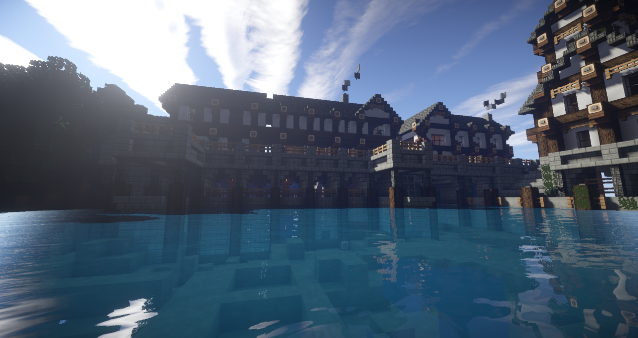 Medieval Port Village Minecraft Map