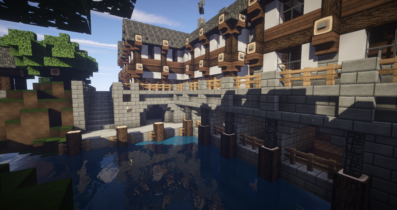 Medieval Port Village Minecraft Map