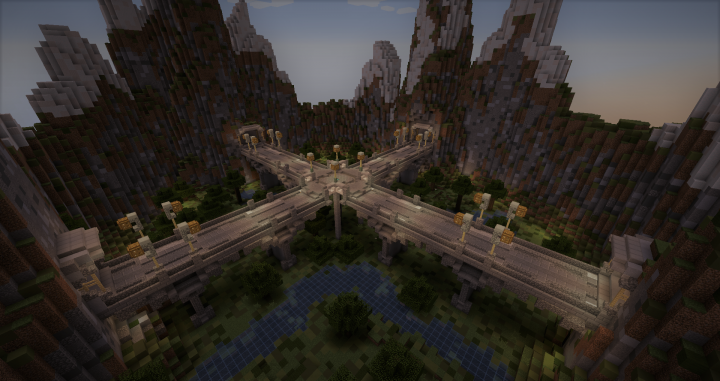 Medieval hub - 4 Portals HUB Minecraft Map