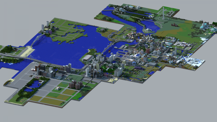 Massive world build. Minecraft Map