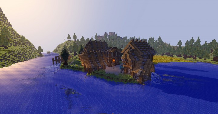 Small medieval village Minecraft Map