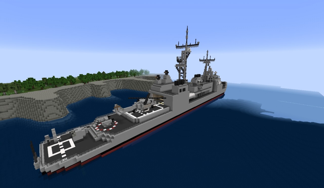 USS Ticonderoga CG-47 Minecraft Map
