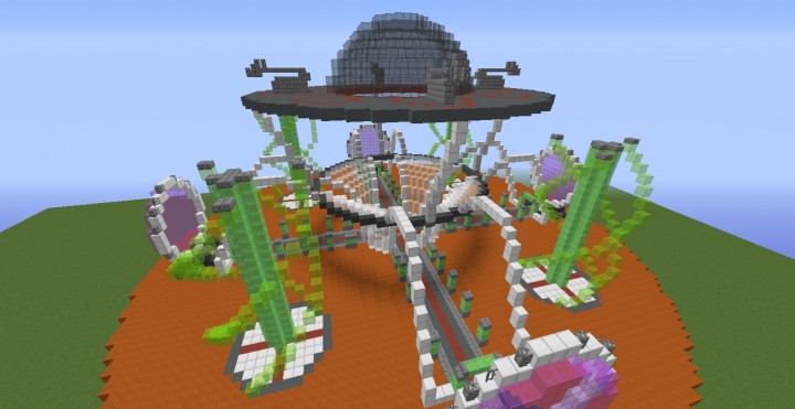 Space Themed Spawn Minecraft Map