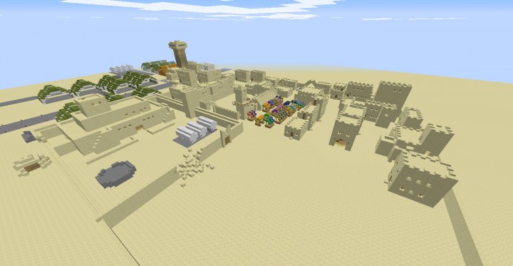 WW2 African Town Minecraft Map