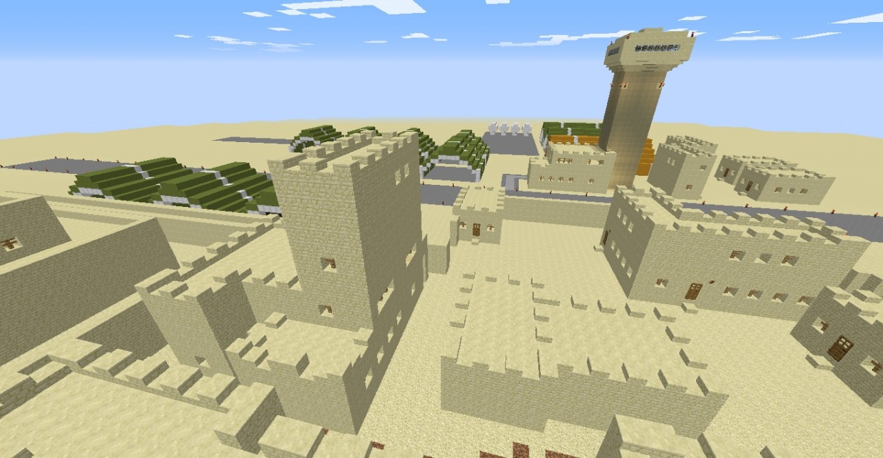 WW2 African Town Minecraft Map