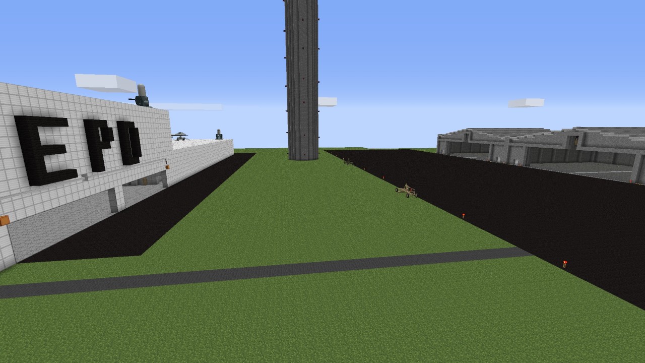 Large Military Base (With Mods) Minecraft Map