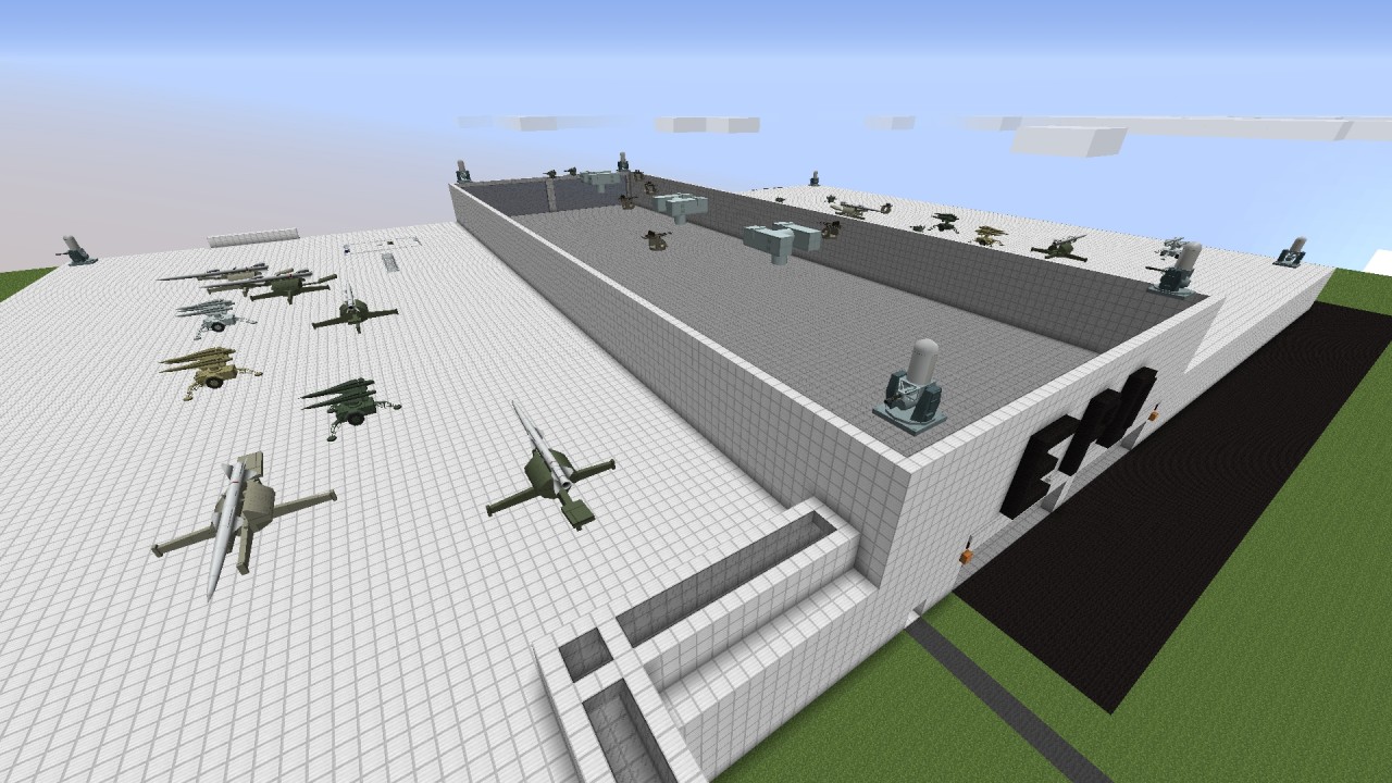 Large Military Base (With Mods) Minecraft Map