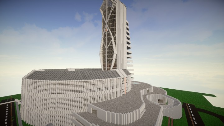 HUGE Futuristic City - shopping center (UPDATE)(WIP) Minecraft Map