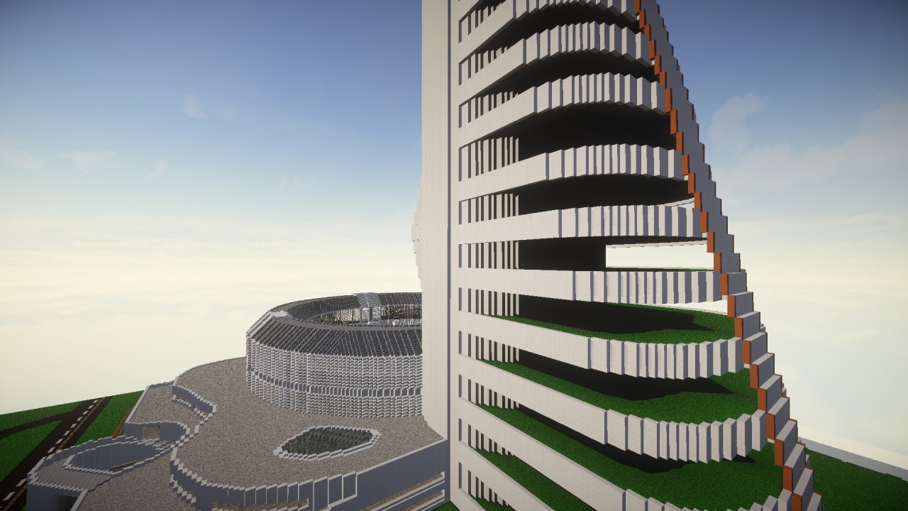 HUGE Futuristic City - shopping center (UPDATE)(WIP) Minecraft Map