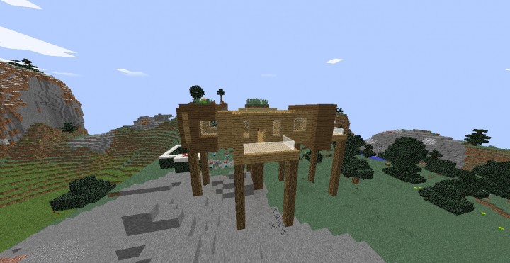 Small Extreme Hills House Minecraft Map
