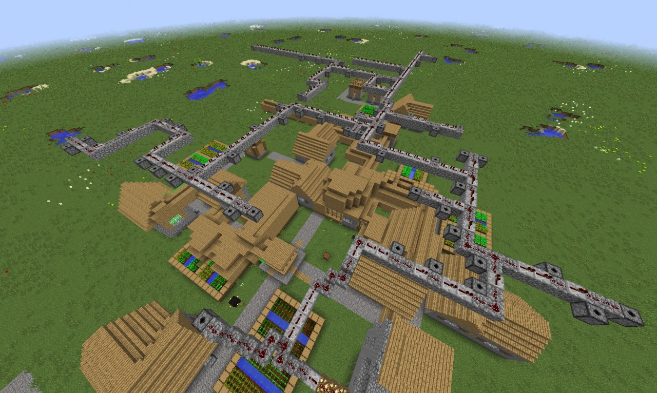 The Burning Village! Minecraft Map