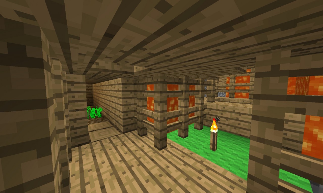 The Burning Village! Minecraft Map