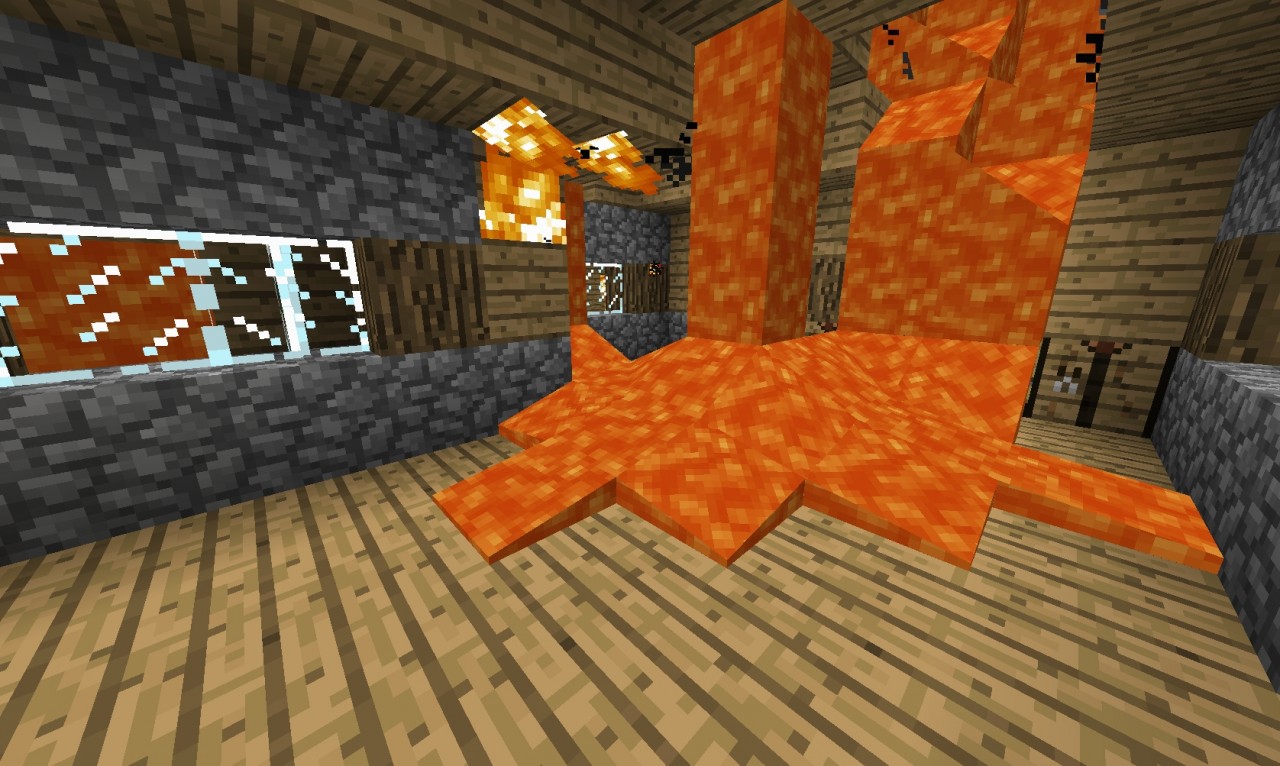 The Burning Village! Minecraft Map