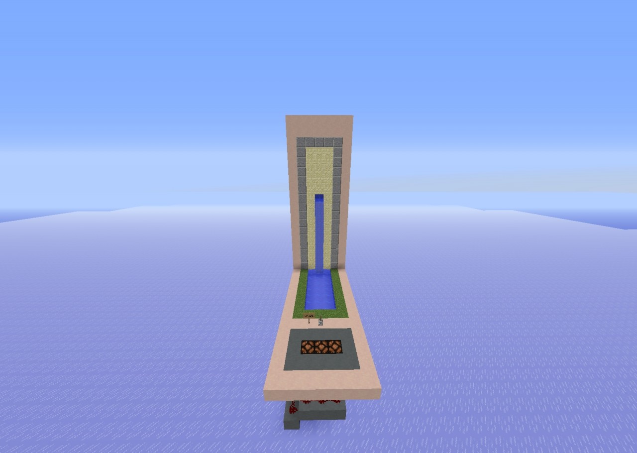 Complex Simple-Waterfall-Entrance Minecraft Map