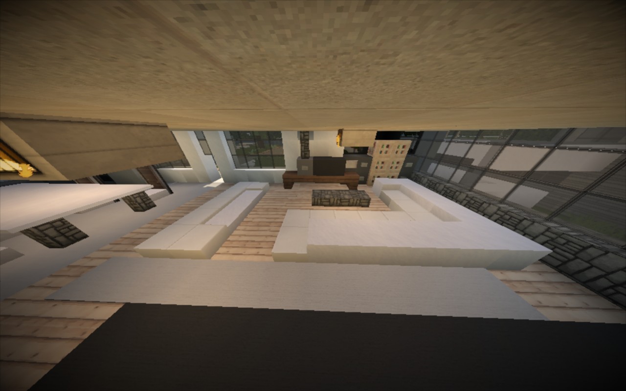 FoxRiver builds-Riverside Modern House 2 Minecraft Map