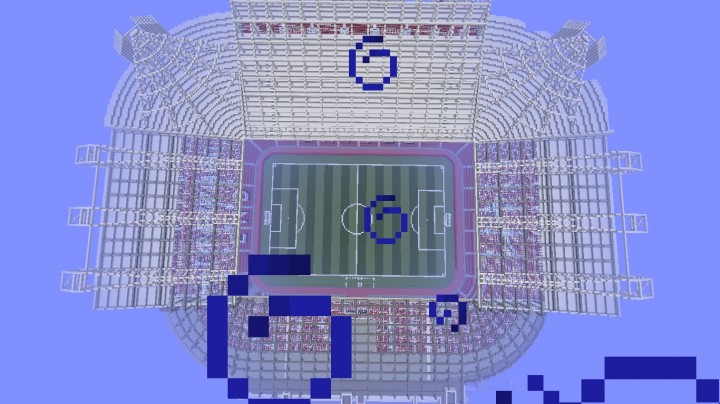 MINECRAFT STADIUM! Camp Nou FC Barcelona Minecraft Map