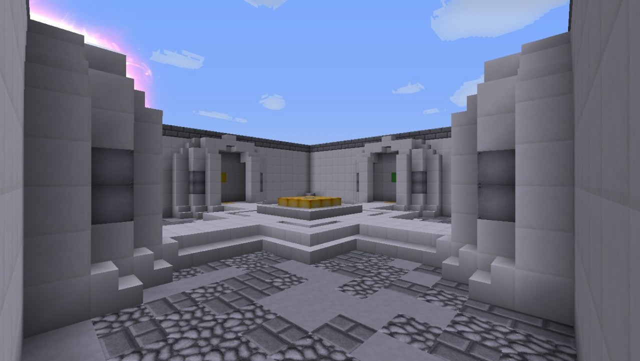 Simple Hub // 4 portals // spawn Minecraft Map