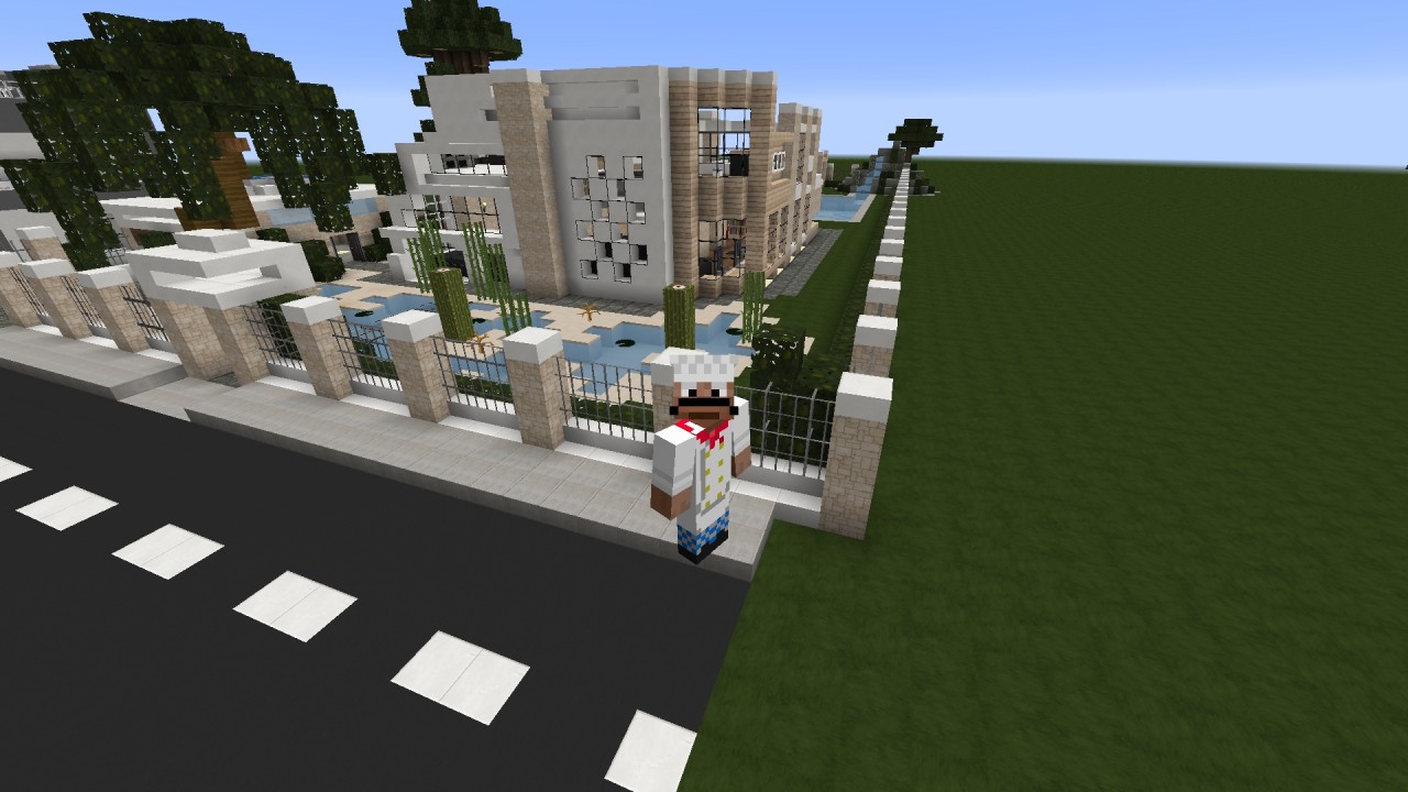 Small modern mansion Minecraft Map