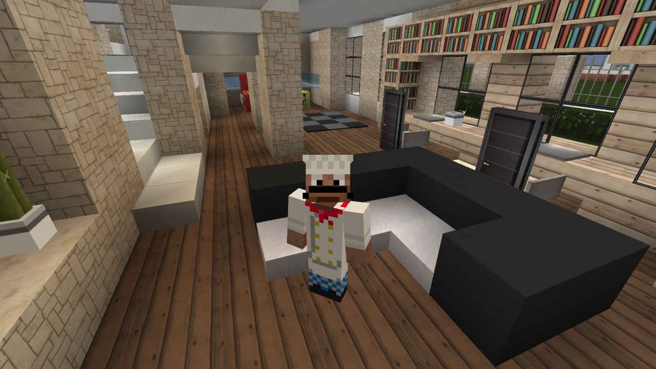 Small modern mansion Minecraft Map