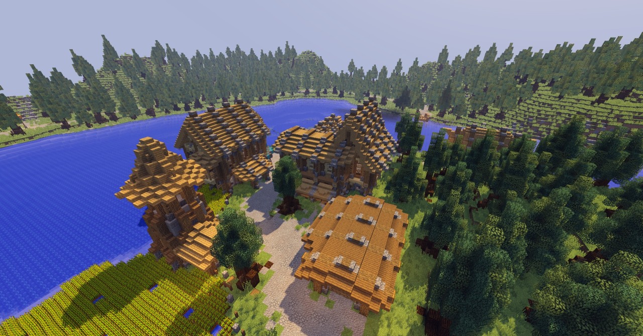 Small medieval village Minecraft Map