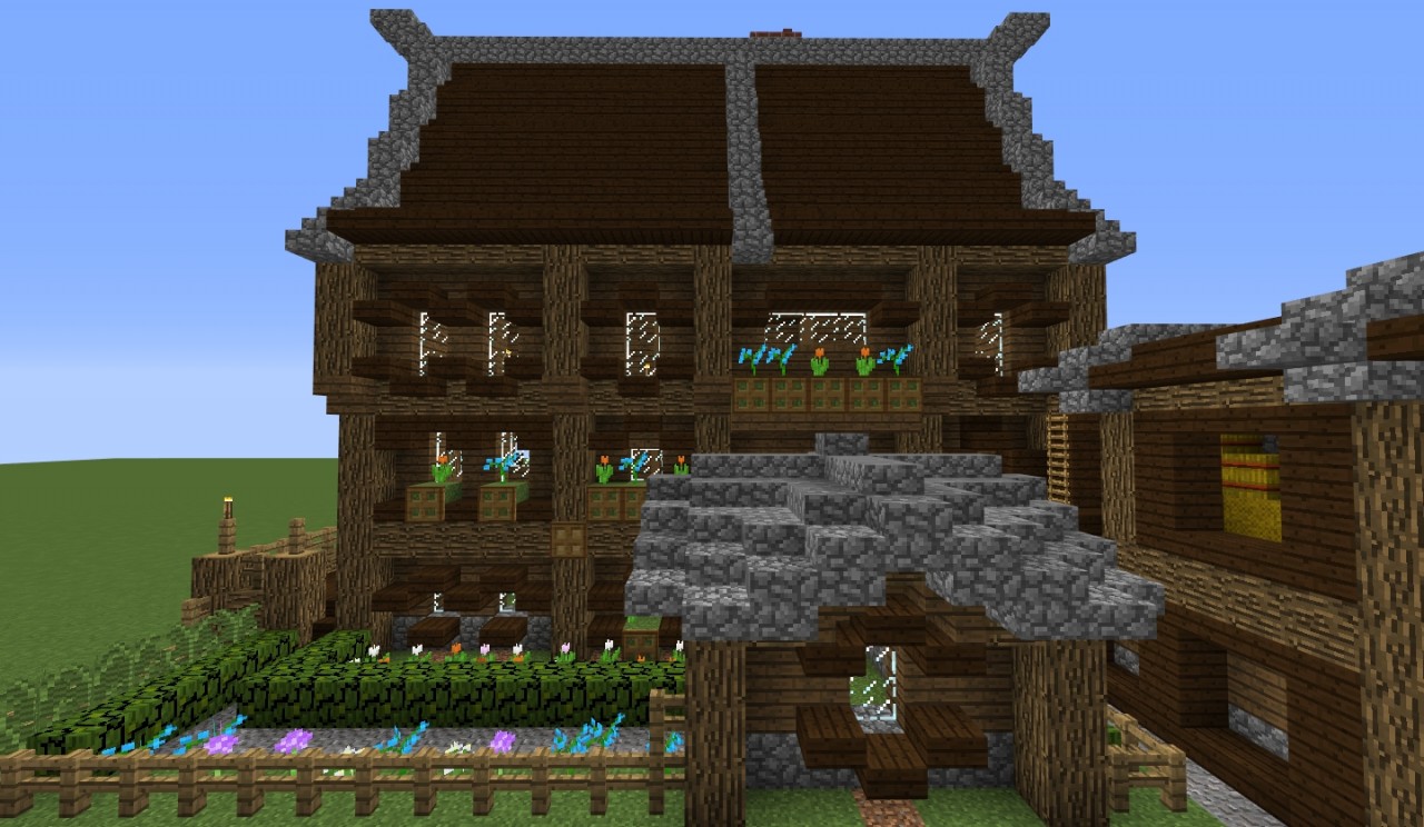 Rustic Mansion + Stable Minecraft Map