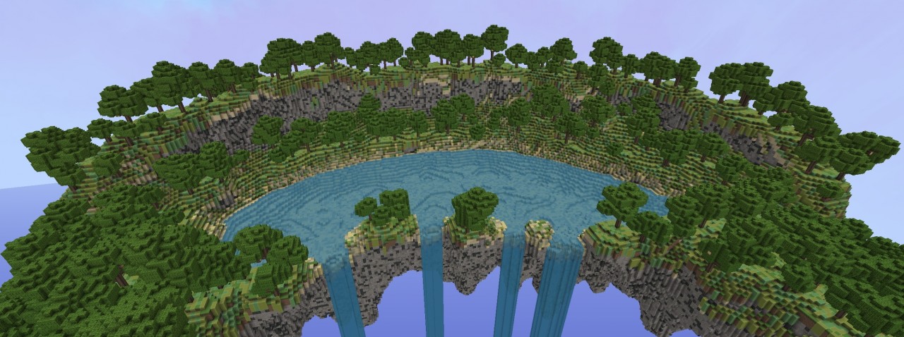 Floating Island - Crescent Shape Minecraft Map