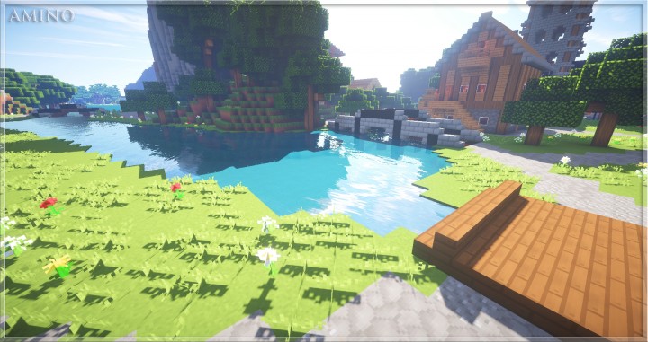 Amino Village [PVP - 1.8 - NoChests] Minecraft Map