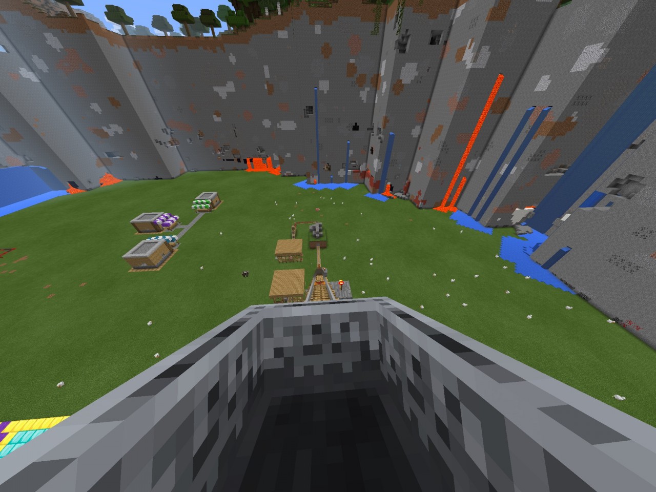 Redstone Active roller coaster thrill ride! Minecraft Map