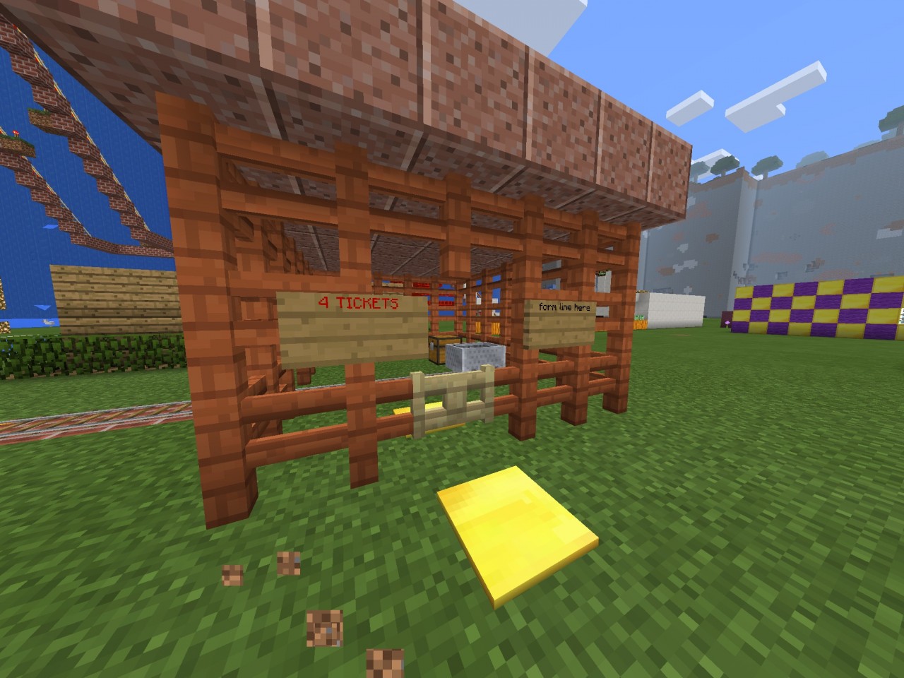 Splash n’ Swirl EXTREME!!! Roller coaster thrill ride! Minecraft Map