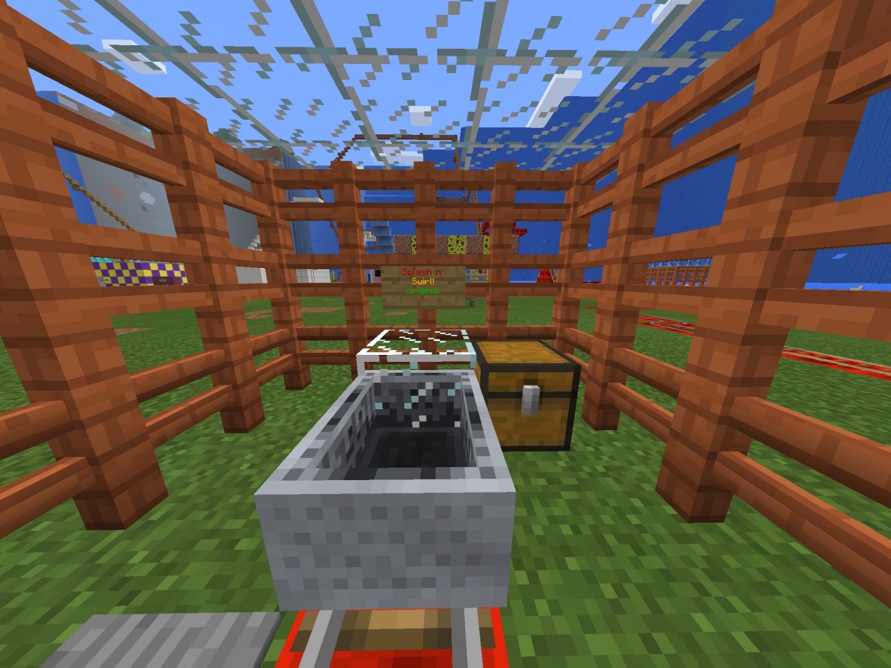 Splash n’ Swirl ORIGINAL roller coaster thrill ride Minecraft Map