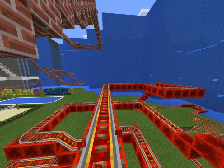 Splash n’ Swirl ORIGINAL roller coaster thrill ride Minecraft Map