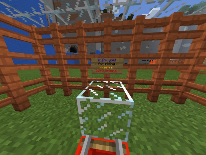 Splash n’ Swirl ORIGINAL roller coaster thrill ride Minecraft Map