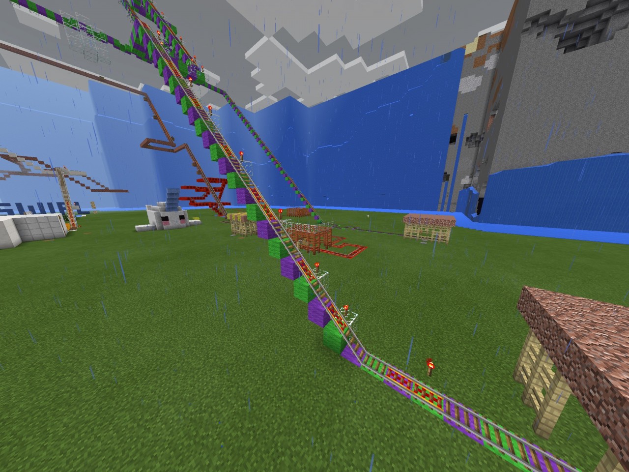 Medusa roller coaster thrill ride! Minecraft Map