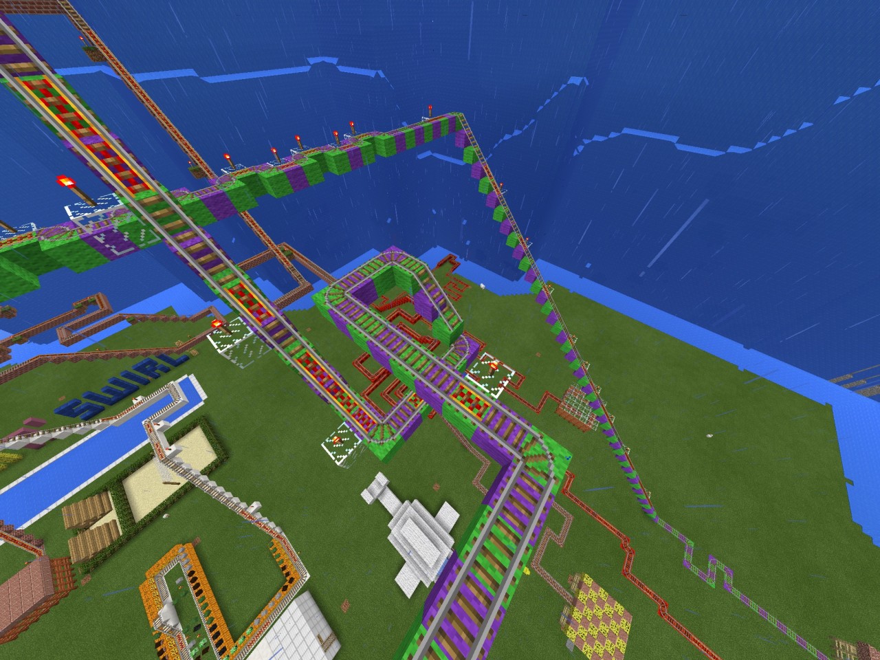Medusa roller coaster thrill ride! Minecraft Map