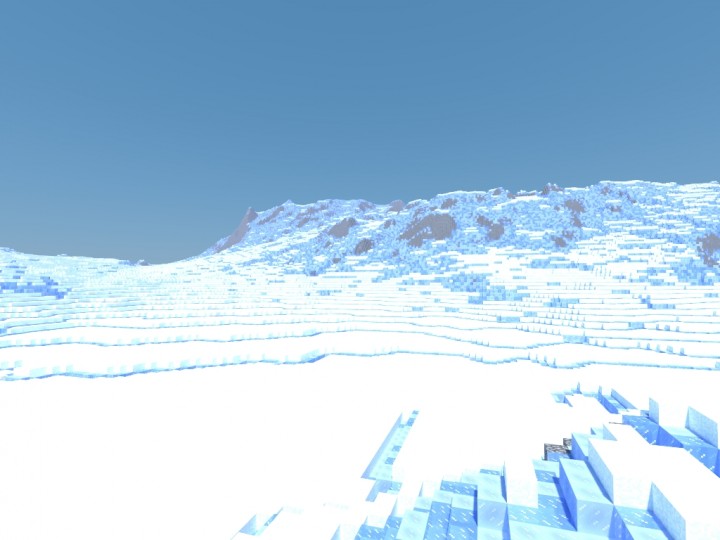 Glacier world [+ Download] Minecraft Map