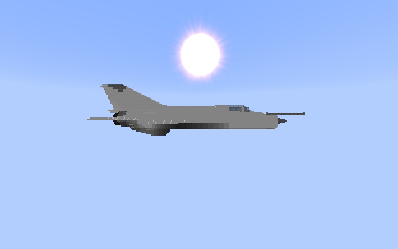 MiG-21 Fishbed [Scale 5:1] Minecraft Map