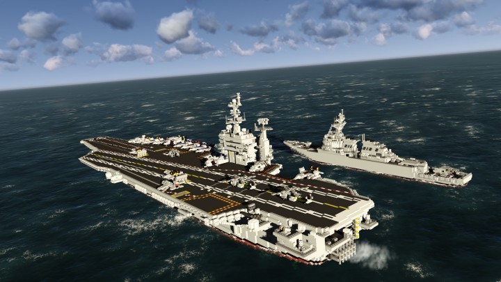 USS John C. Stennis CVN-74 [Nimitz class aircraft carrier, scale 1:1 ...