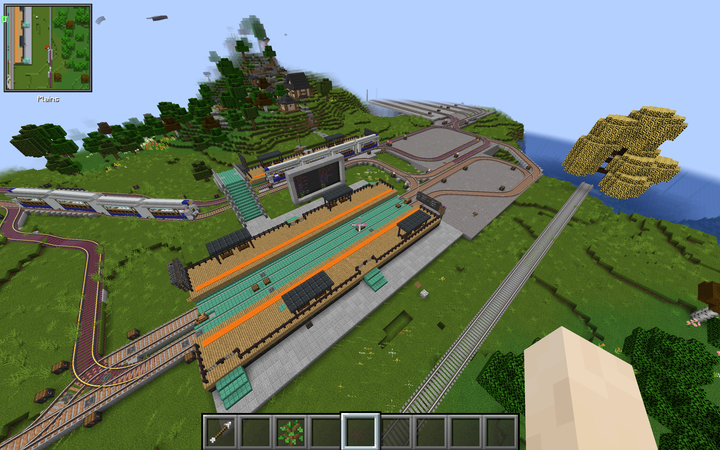 Large Functioning Train Network Minecraft Map