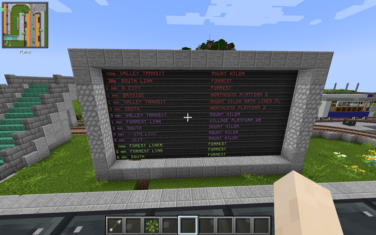 Large Functioning Train Network Minecraft Map