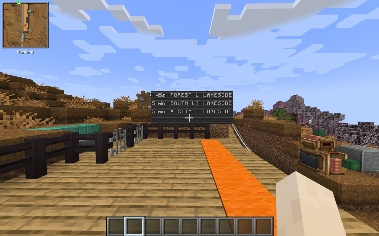 Large Functioning Train Network Minecraft Map