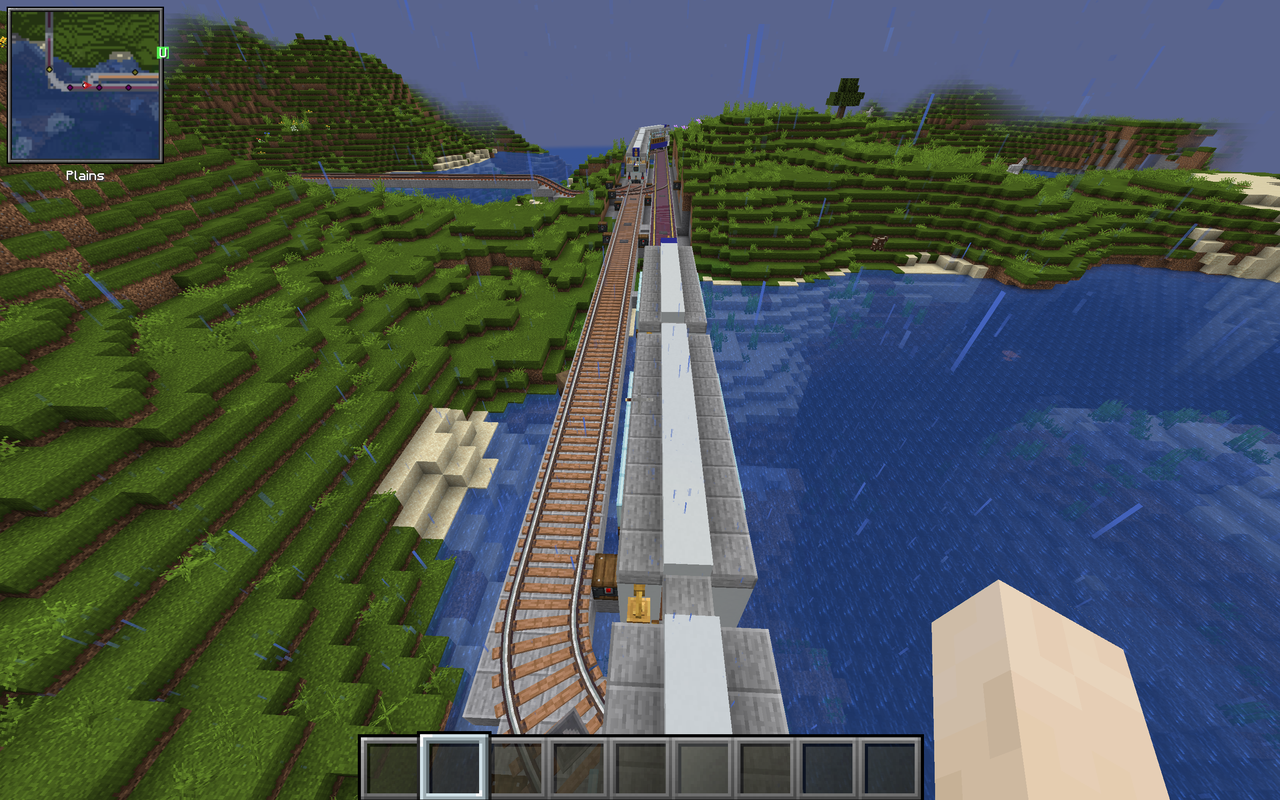 Large Functioning Train Network Minecraft Map