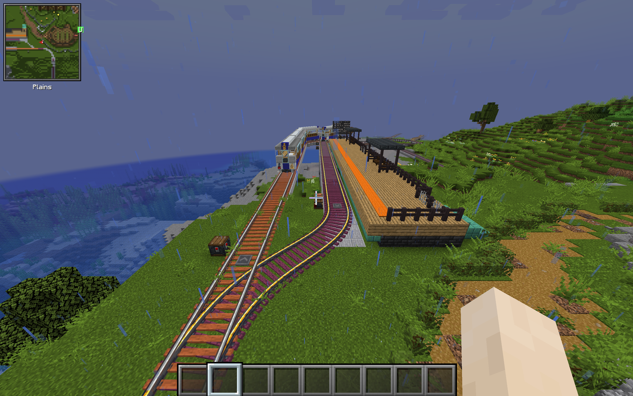 Large Functioning Train Network Minecraft Map