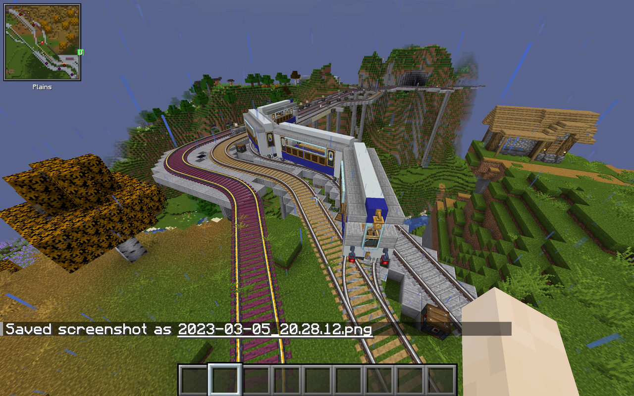Large Functioning Train Network Minecraft Map