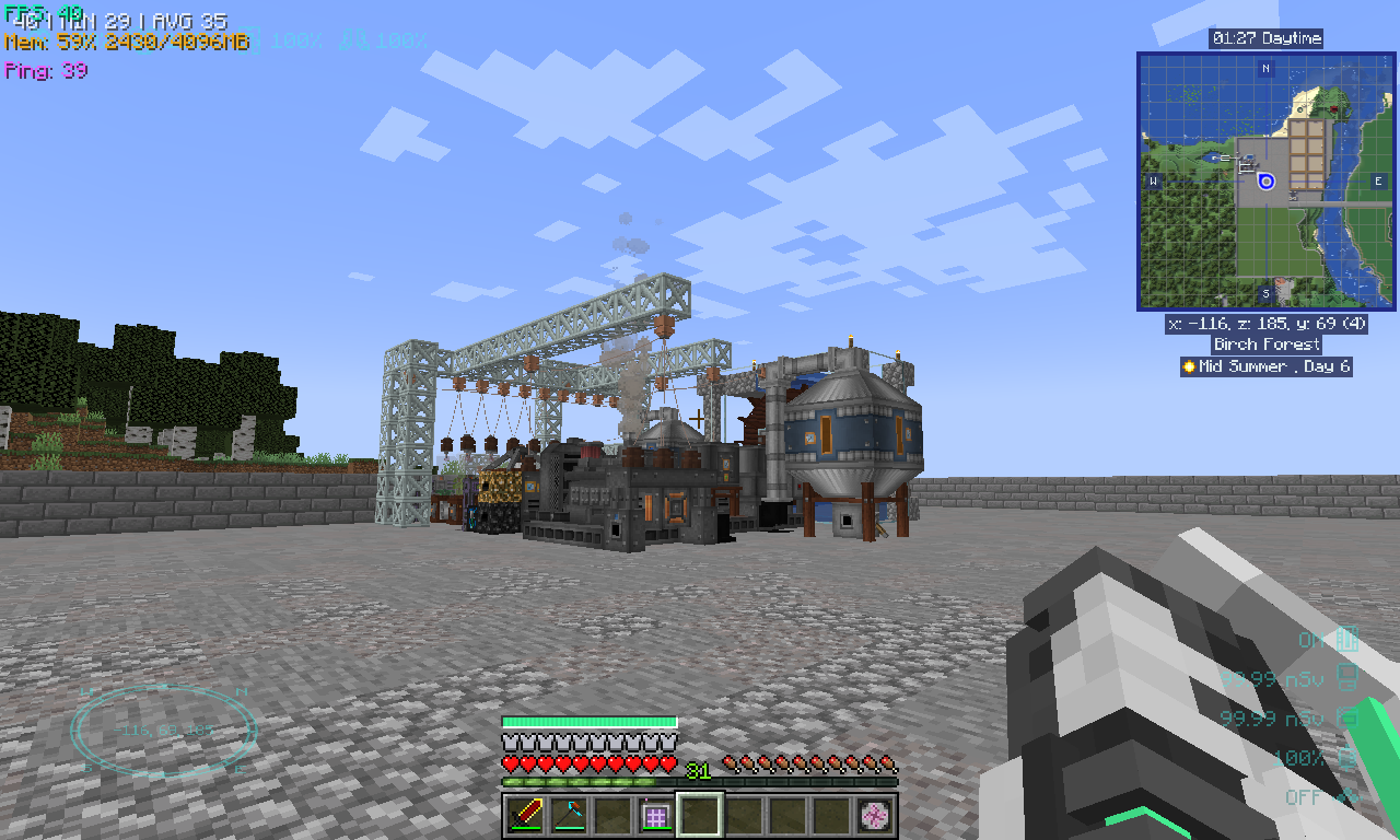 Servidor 1.18.2 with modpack runing under magma with plugins Minecraft Server