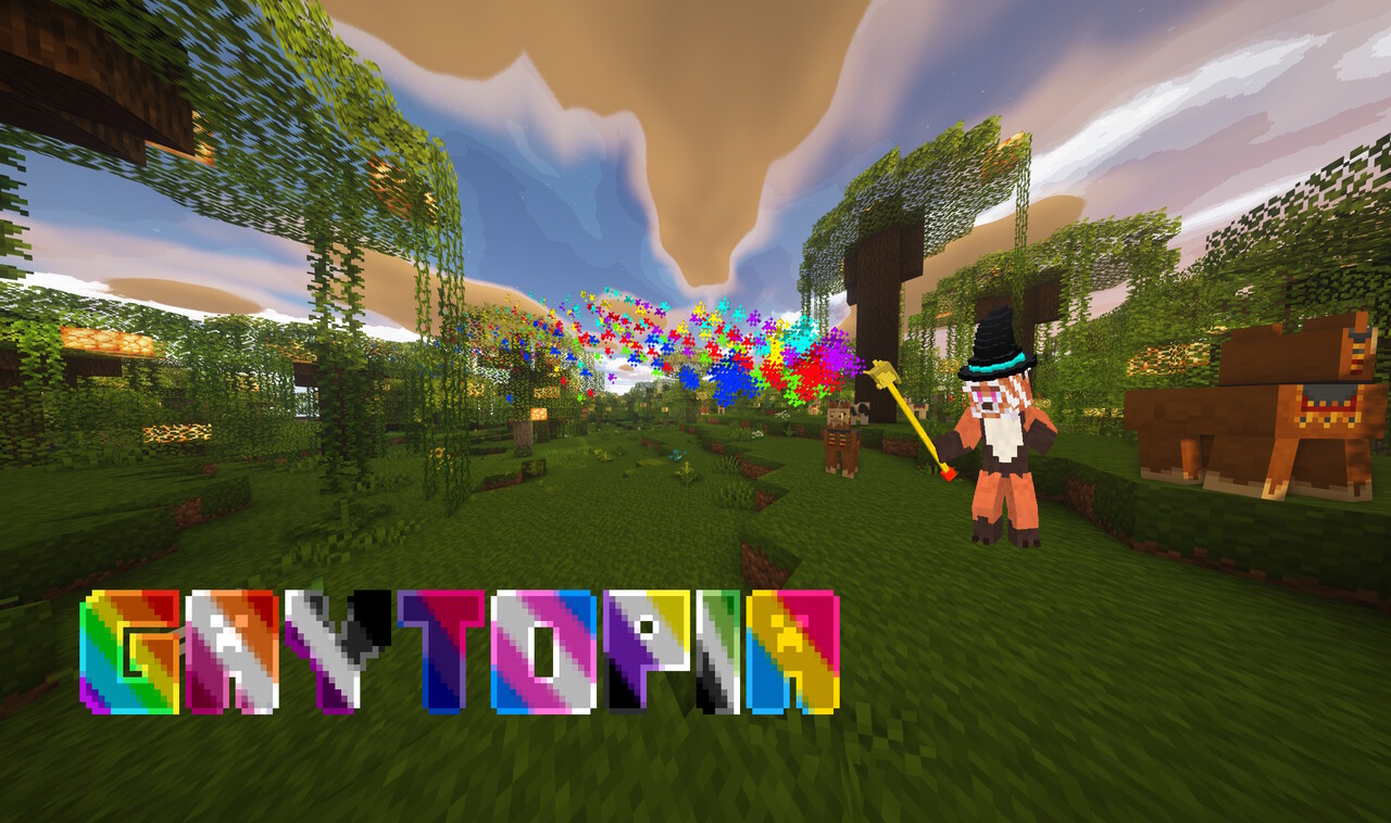 Gaytopia - LGBT+ Safe | Java and Bedrock Crossplay Minecraft Server