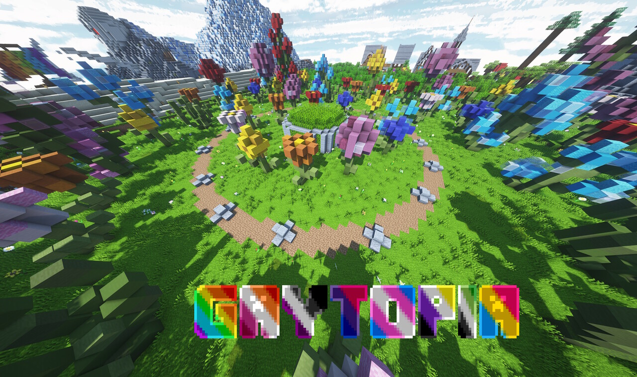 Gaytopia - LGBT+ Safe | Java and Bedrock Crossplay Minecraft Server