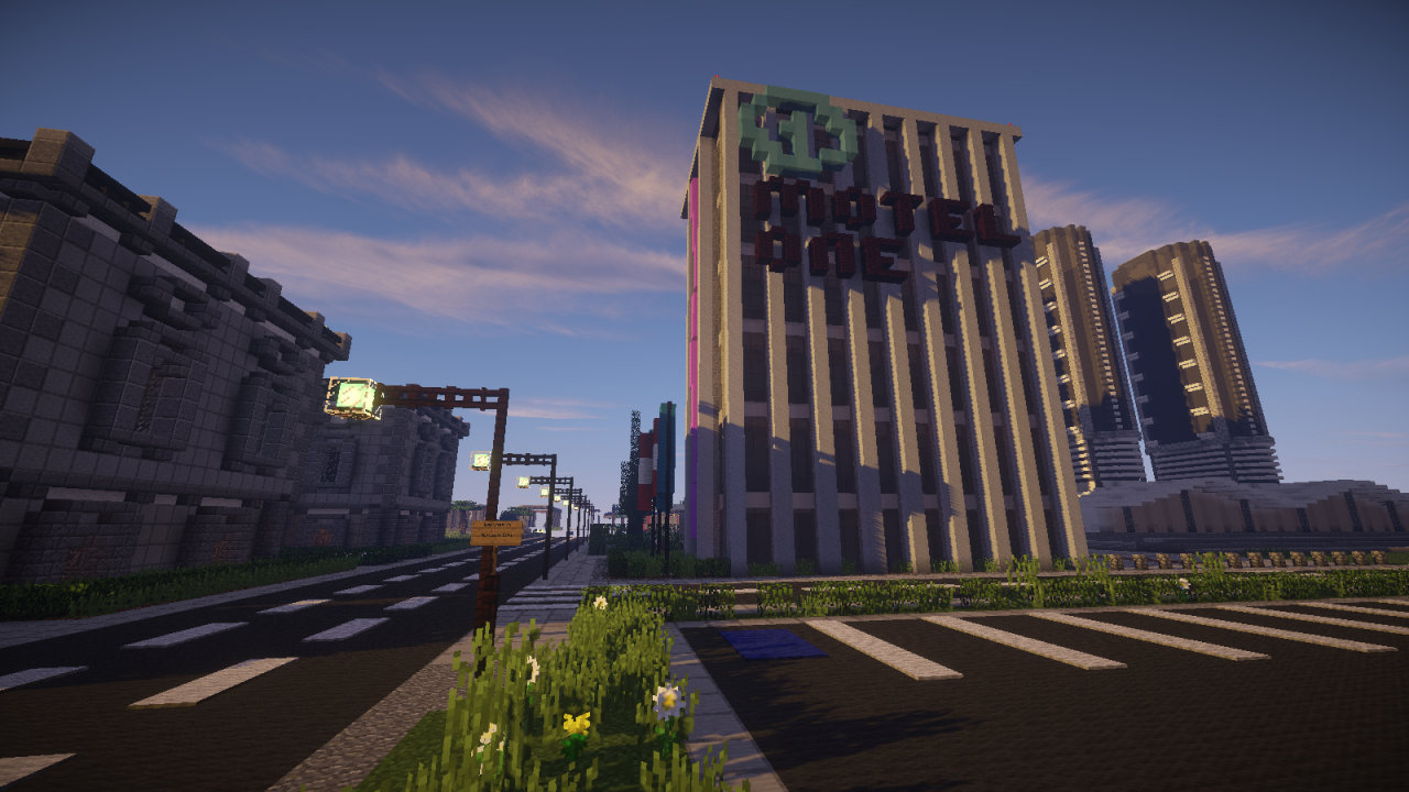 Modern Hotel Towers Minecraft Map