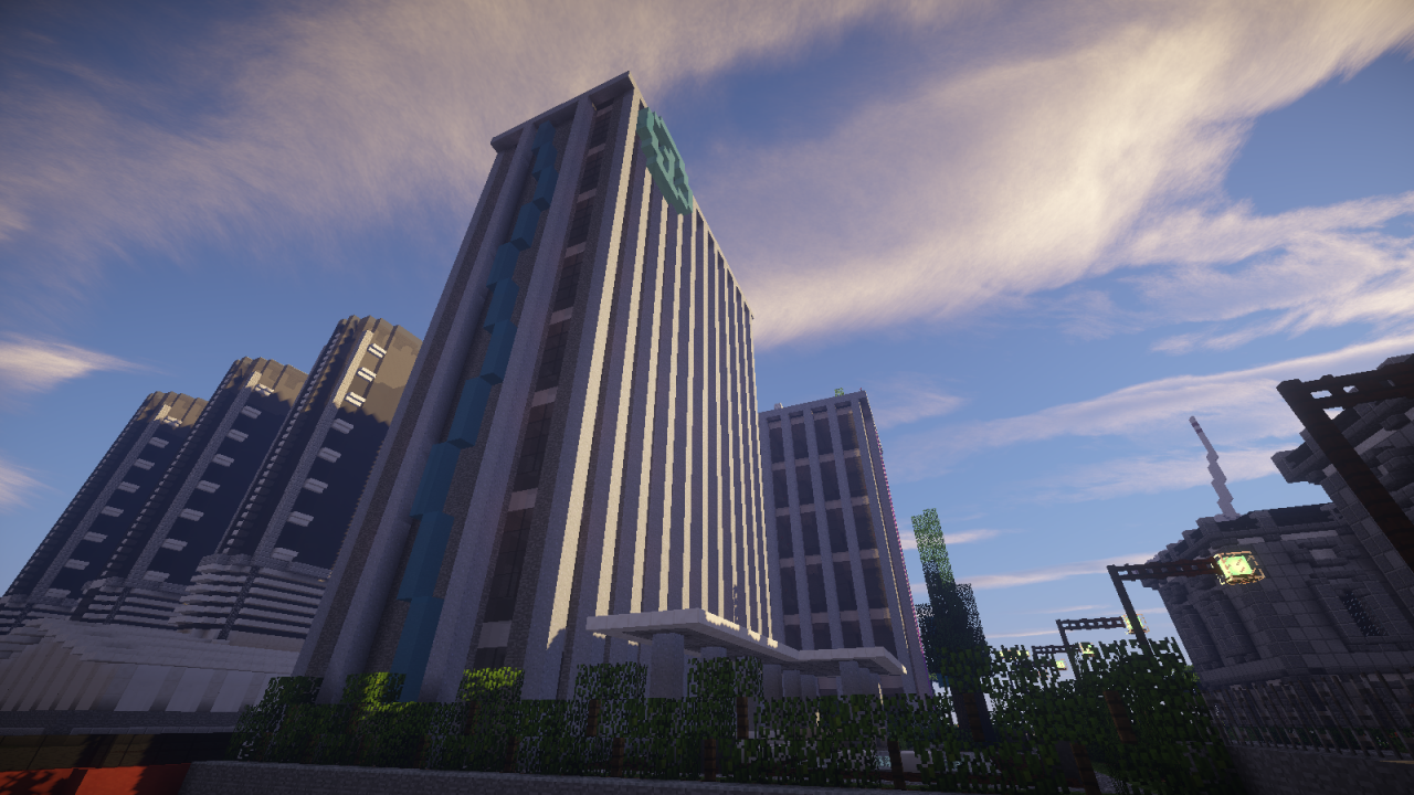 Modern Hotel Towers Minecraft Map
