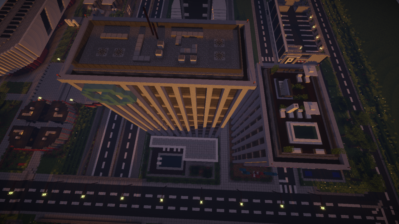 Modern Hotel Towers Minecraft Map