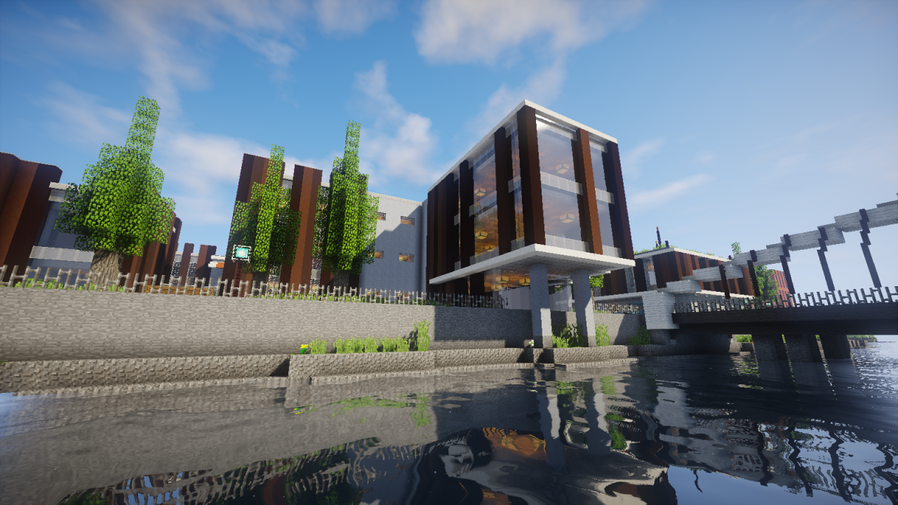 Modern Residential Area Minecraft Map